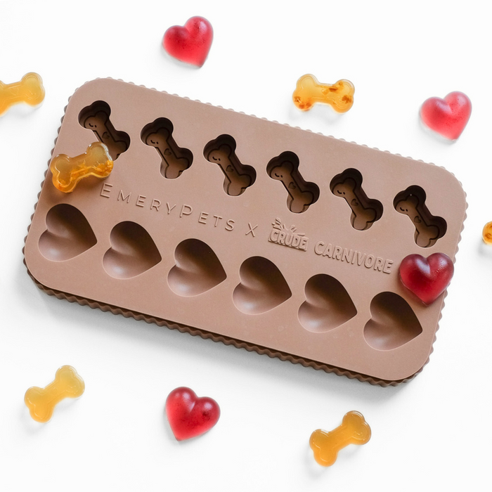 Heart + Bone Treat Mold (EmeryPets x Crude Carnivore)